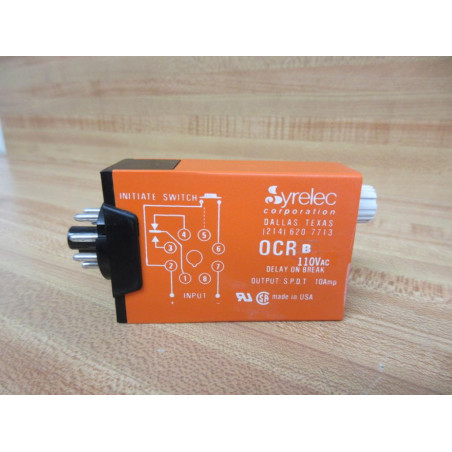 Crouzet Syrelec OCRU-110V Time Delay Relay OCRU110V