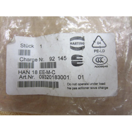 Harting 09320183001 Connector HAN 18 EE-M-C