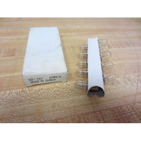 Generic 757 Miniature Lamp Light Bulb (Pack of 10) - New No Box
