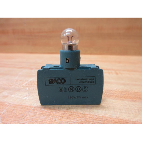 Baco 23 EA Lamp Holder Module 23EA Blue WBulb - New No Box