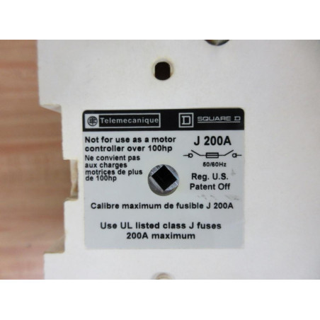 Telemecanique GS1 MU 3 Disconnect Switch GS1MU3 - Used