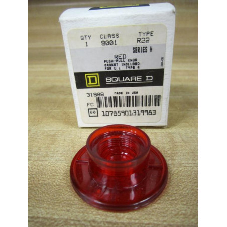 Square D 9001-R22 Push Pull Knob 9001R22 WO Gasket