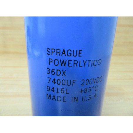 Sprague 36DX Capacitor 7400µF200VDC - New No Box