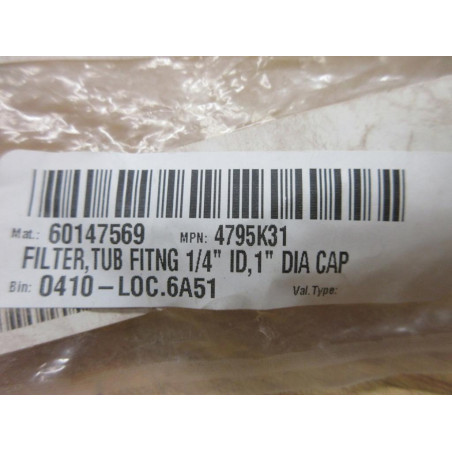 Balston DFU-BK Tube Fitting Filter 4795K31 (Pack of 2) - New No Box