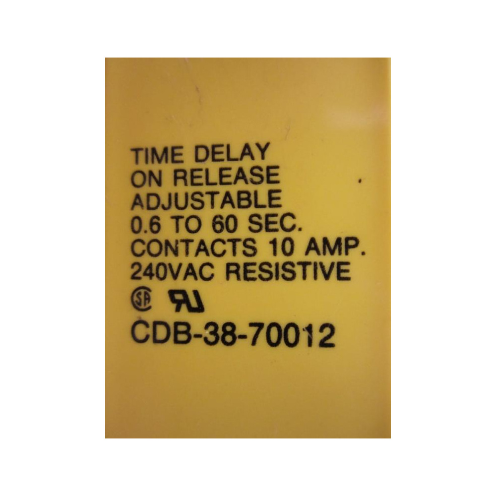 Potter & Brumfield CDB-38-70012 Time Delay CDB3870012 - Used