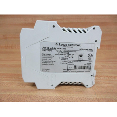 Leuze MSI-mxERx2 Safety Relay - Used