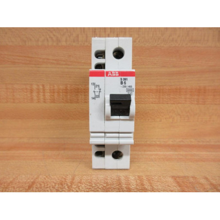 ABB S 261 B 6 Circuit Breaker S261B6 With VDE0660T.200 - Used