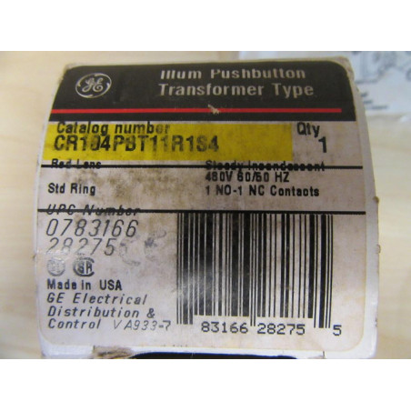 General Electric CR104PBT11R1S4 Push Button Switch