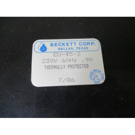 Beckett CU-45-2 Condensate Pump CU452 - New No Box