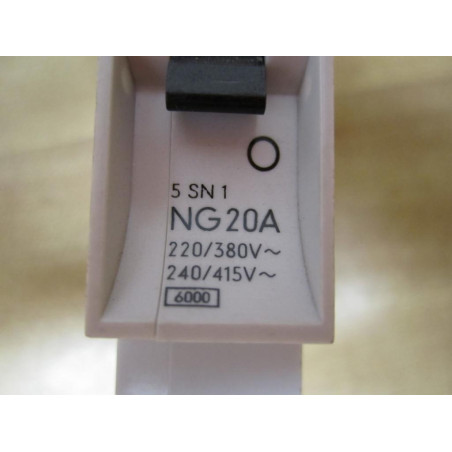 Siemens 5 SN 1 N G20A NG 20A Circuit Breaker - New No Box