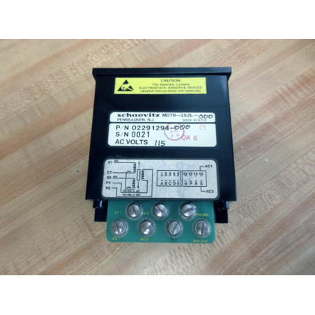 Schaevitz 02291294-000 3.5" Digital Panel Meter MDTR-352L WConn Kit ...