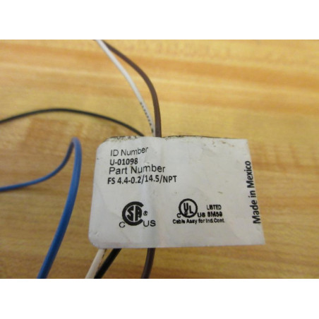 Turck FS 4.4-0.214.5NPT Single Ended Receptacle FS4402145NPT - New No Box