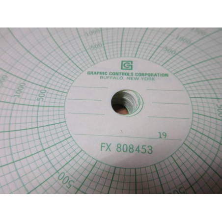 Graphic Controls 808453 FOXBORO Recording Chart (Pack of 100)