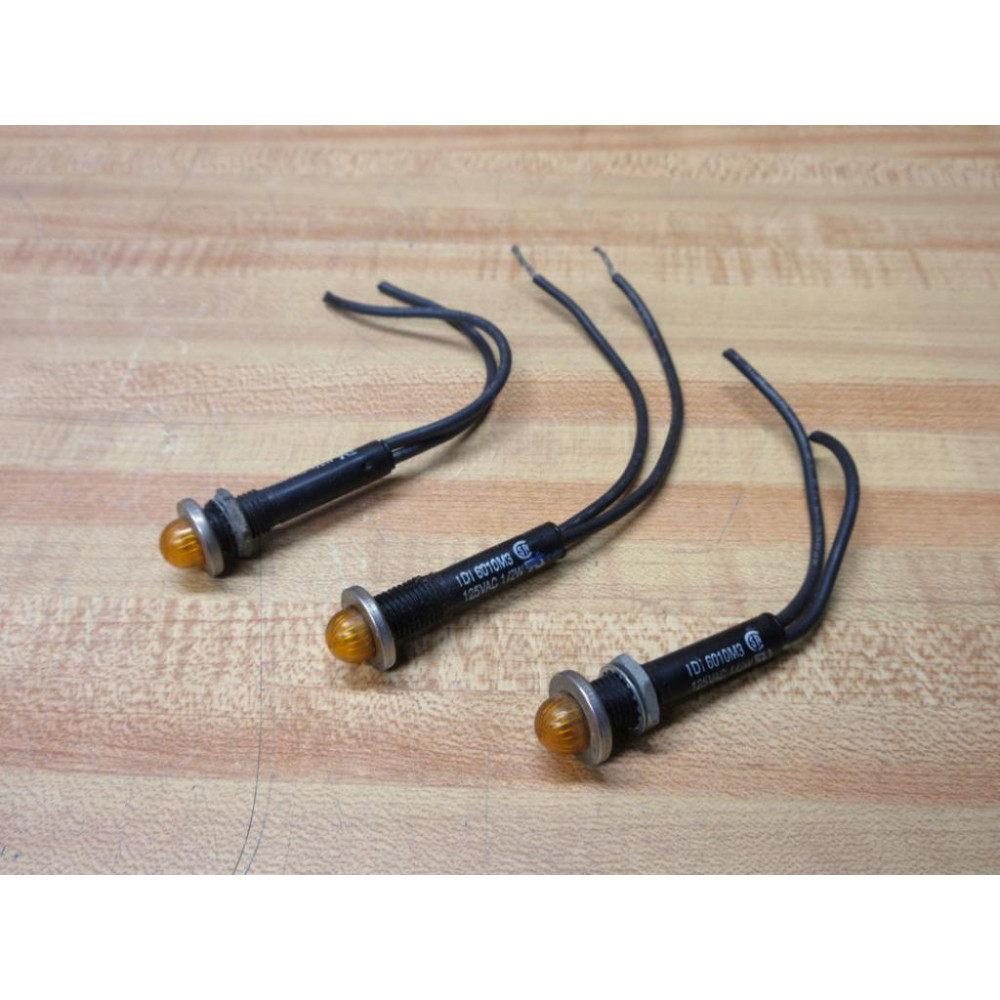 IDI 6010M3 Indicator Light Amber (Pack of 3) - Used