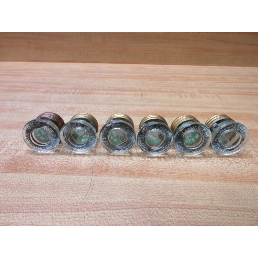 Major 400-30A GEM Glass Plug Fuse 30A-125V (Pack of 6) - New No Box