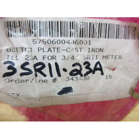 Sensus 5750600406001 Rockwell SRII Water Meter Plate 252P - New No Box