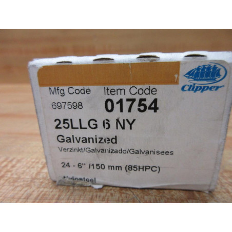 Clipper 25LLG6NY Flexco Carded Hook 01754 (Pack of 24)