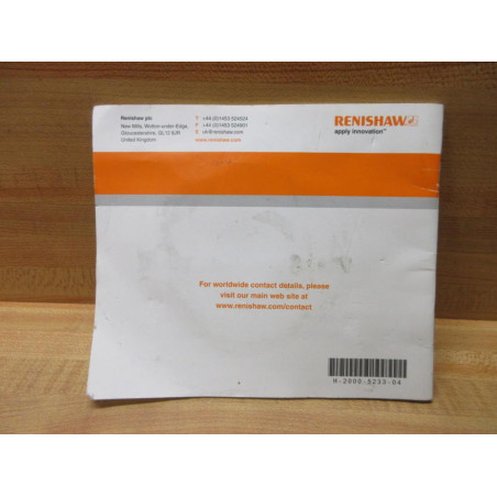 Renishaw H-200-5233-04-A Installation And User Guide H-200-5233-04 ...