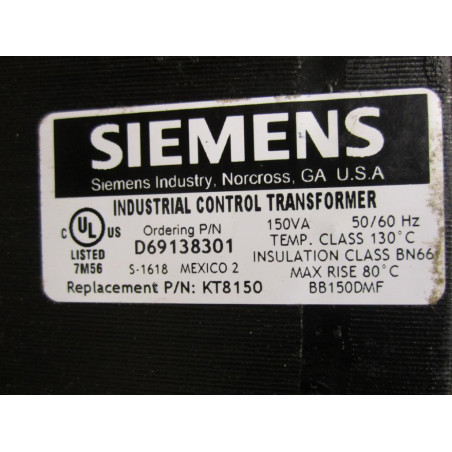 Siemens KT8150 Transformer WJumper Wires - New No Box