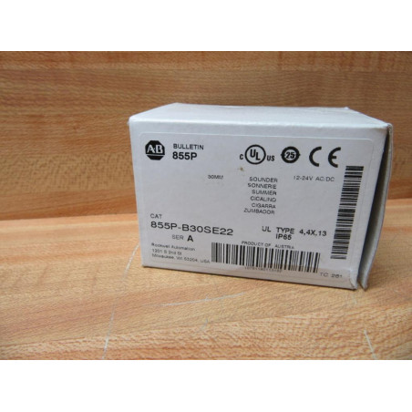 Allen Bradley 855P-B30SE22 Panel Mount Sounder 855PB30SE22