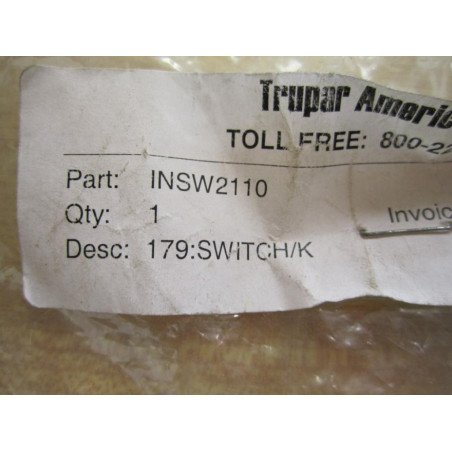Pollak INSW2110 Key Ignition Switch WO Key - New No Box