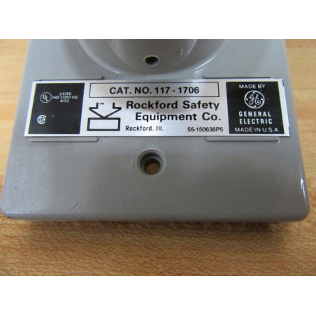 GE General Electric CR 2940NP501A Stop Push Button 117-1706 Yellow ...