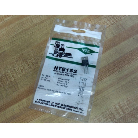 NTE NTE152 Transistor 152 (Pack of 5)