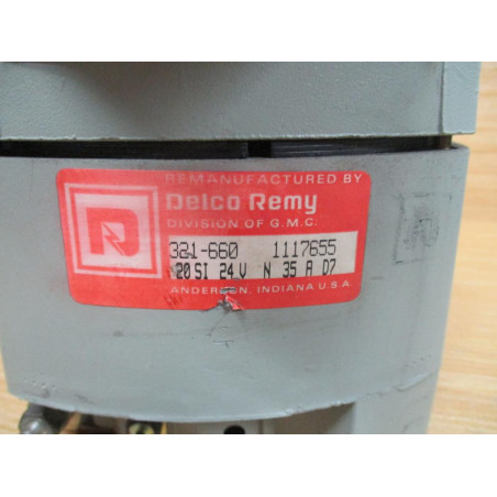 Delco Remy 1117655 20 SI Reman Alternator 321-660 - Refurbished