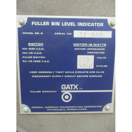 Fuller SG-5 GATX Bin Level Indicator SG5 - New No Box