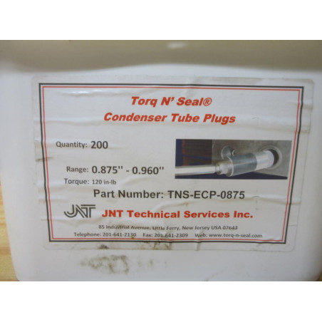 Torq N Seal TNS-ECP-0875 JNT Condenser Tube Plug TNSECP0875 (Pack of ...