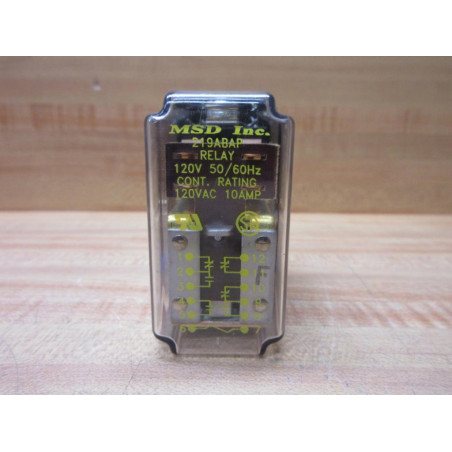 MSD 219ABAP 120V Relay 219ABAP - New No Box