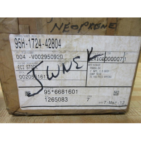 Fisher 95H-1724-42804 Reducer Regulator 95H