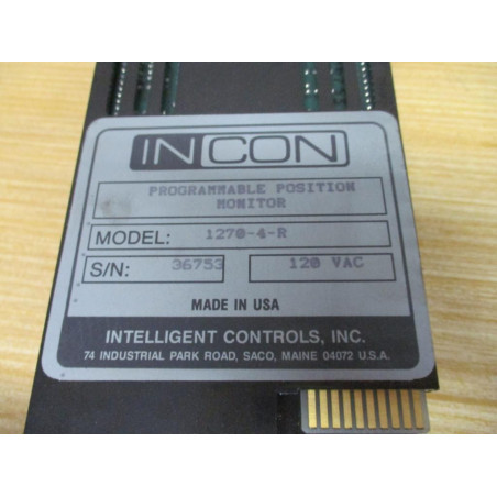 Incon 1270-4-R Programmable Position Monitor 12704R