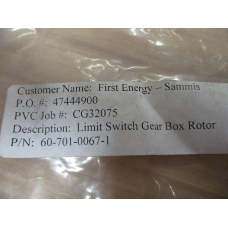 Areva 60-701-0067-1 Limit Switch Gear Box Rotor