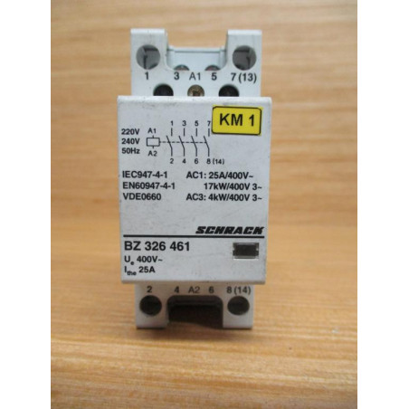 Schrack BZ326461 Modular Contactor - Used