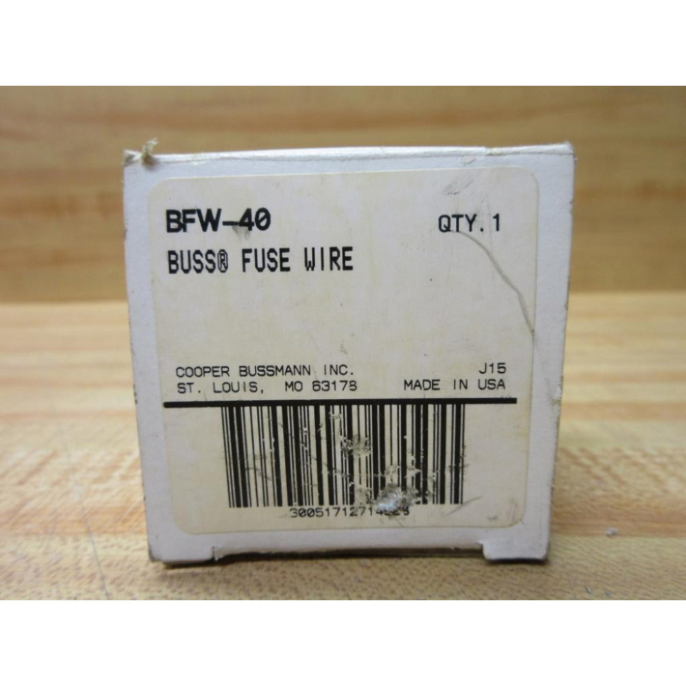 Buss BFW-40 Bussmann Fuse Wire Cross Ref 1DT68