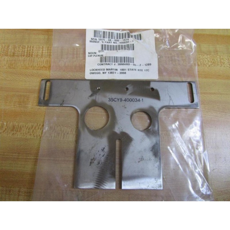Lockheed Martin 35CY9-400034-1 Cap, Plenum 400034-1 - Mara Industrial Lockheed Martin 35CY9-400034-1 Cap, Plenum 400034-1 - Mara Industrial