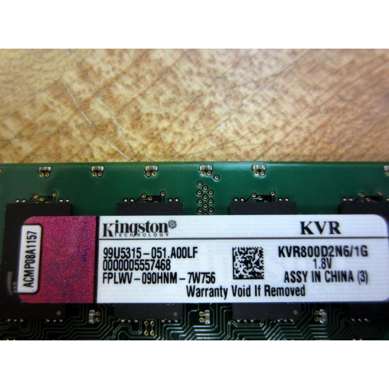 KingstonKVR KVR800D2N61G Memory Module - Used - Mara Industrial